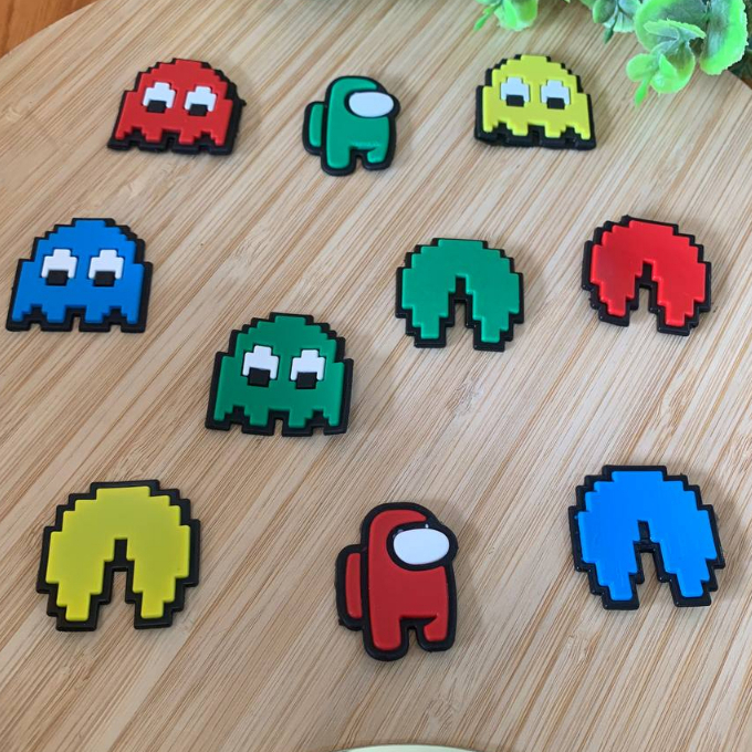 Aplique Emborrachado Pac-Man 3,5 cm among us 10 Unid Ou Mais Cod:100072 ...