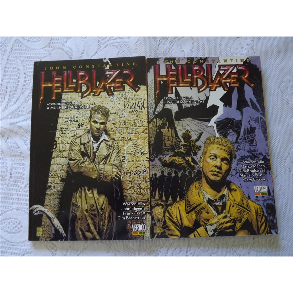 Lote John Constantine Hellblazer Assombrado 01 e 02 - Warren Ellis | Shopee Brasil
