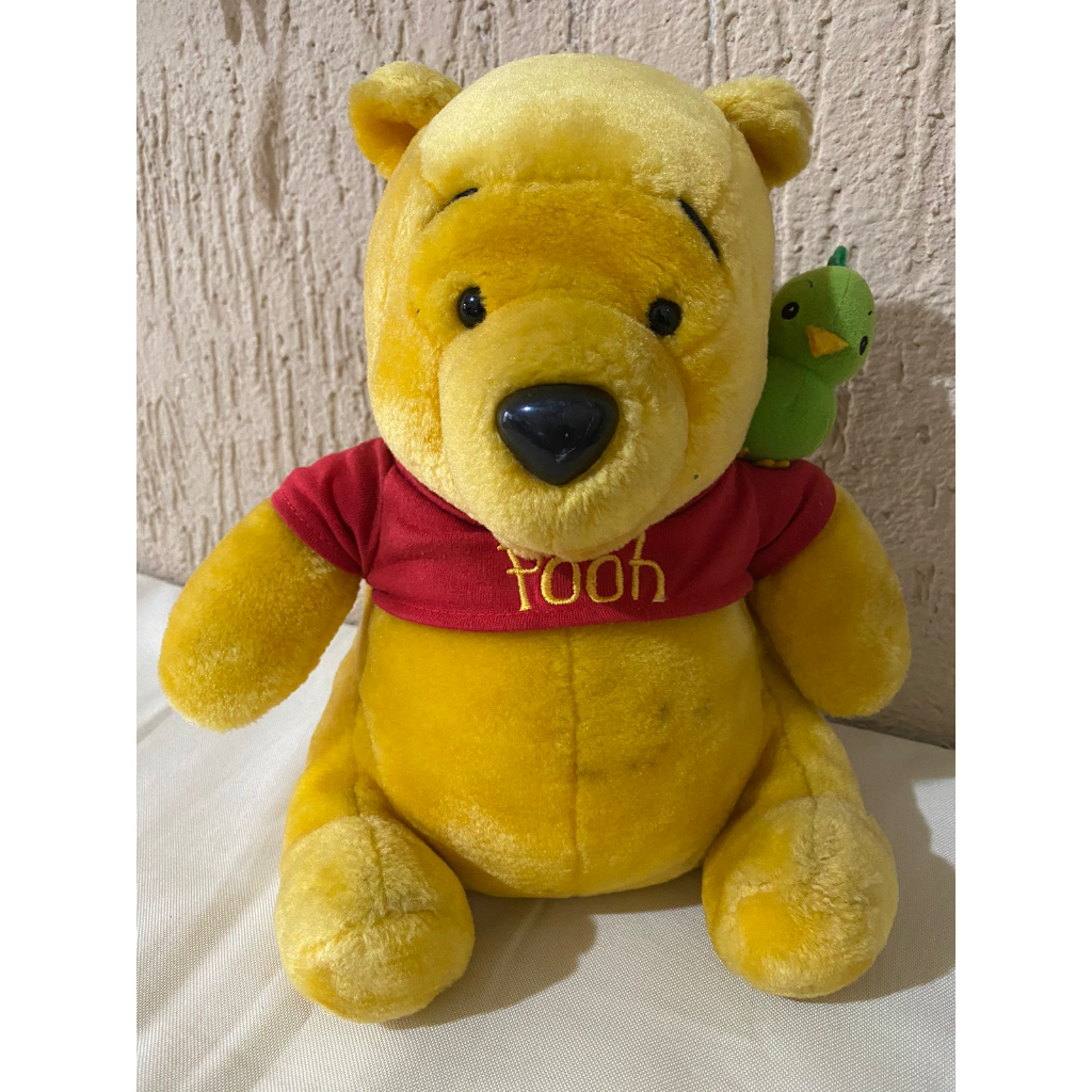 Ursinho Pooh com Passarinho Boneco de Pelucia 26cm Disney ORIGINAL ...