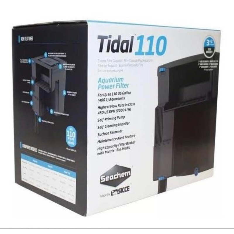 Filtro Externo Hang On Tidal 110 Seachem 2000l/h 220v | Shopee Brasil