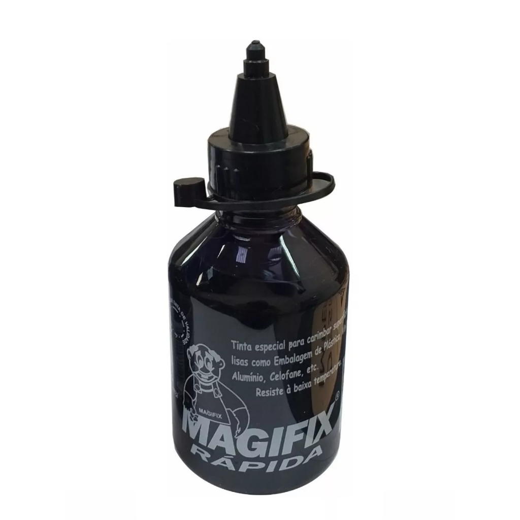 Tinta Preta Magifix 120ml P/carimbar Superfícies Lisas,vinil | Shopee ...