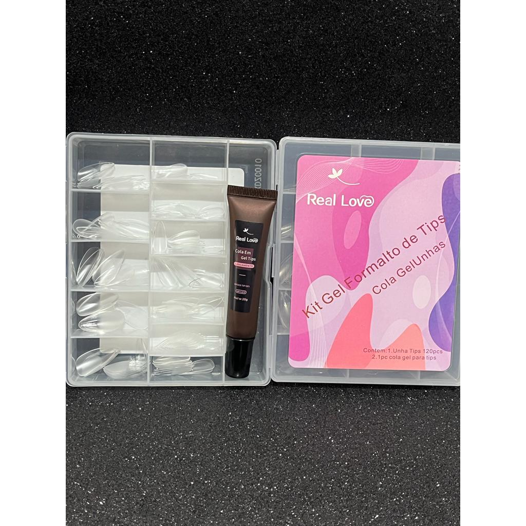 Kit Gel Formato De Tips Cola Gel Unhas | Shopee Brasil