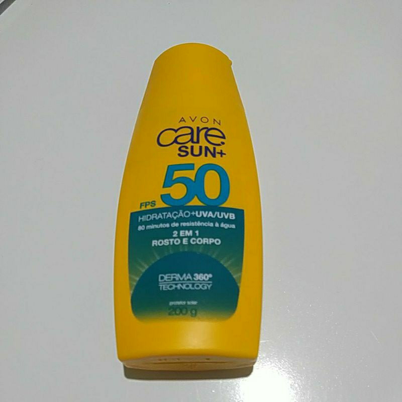 Protetor solar 2 em 1 FPS 50 rosto e corpo da Avon | Shopee Brasil