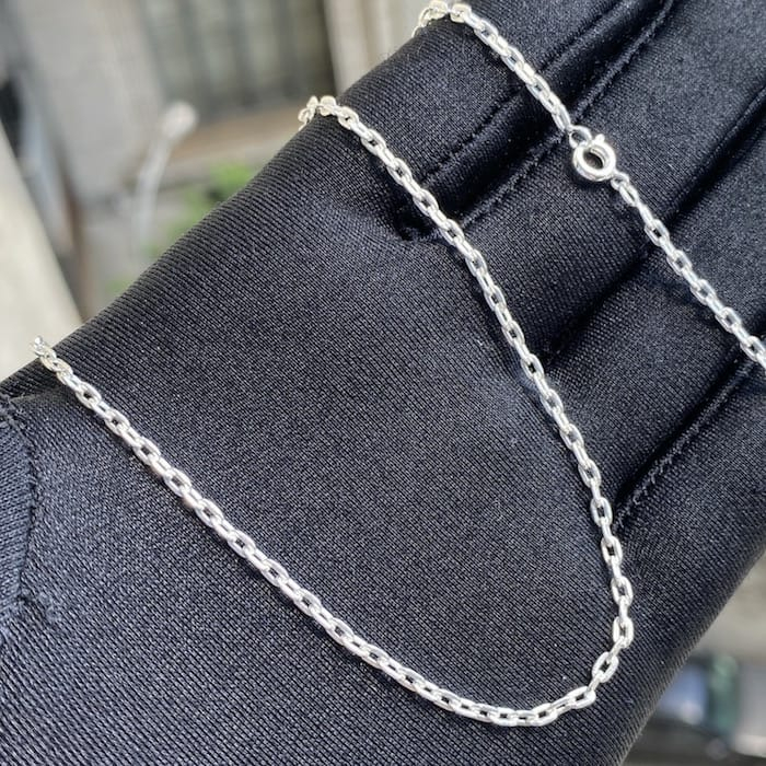 Corrente Cartier Cadeado 2mm 60cm - Banho Prata | Shopee Brasil