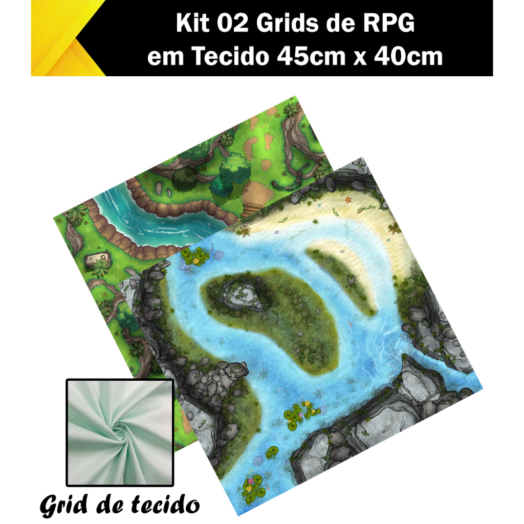2 Grid de RPG em tecido Playmat Dungeon and Dragons | Shopee Brasil