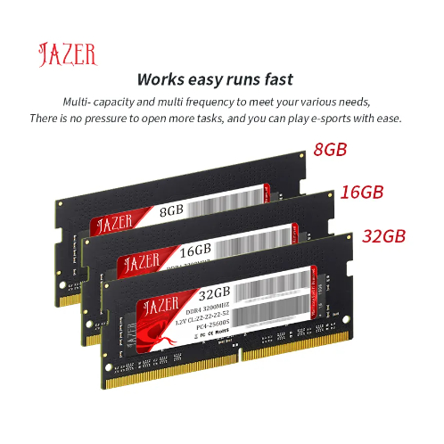 Memória RAM marca JAZER, ddr4, 8GB ou 16GB 3200Mhz | Shopee Brasil