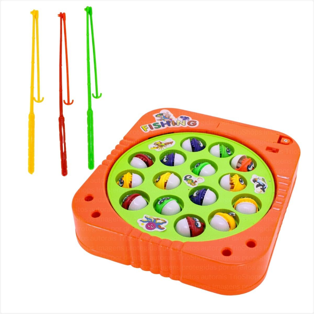 Brinquedo Jogo Infantil Pescaria Pega Peixe Pesca Maluca | Shopee Brasil