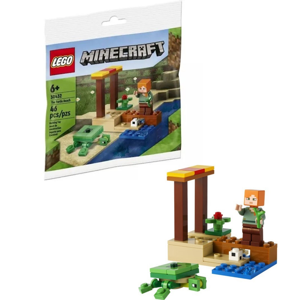 Lego 30432 - The Turtle Beach - Lego Minecraft | Shopee Brasil