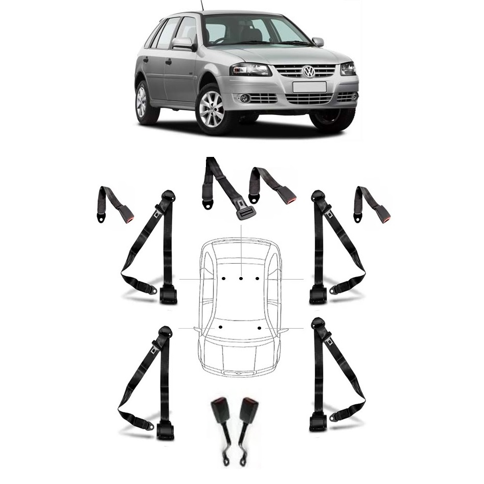 Kit Completo 5 bancos Gol G1 G2 G3 G4 G5 | Shopee Brasil