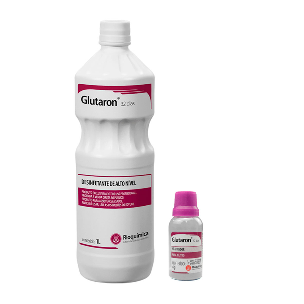 Desinfetante Glutaron 32 Dias 1 L C/ Ativador 4g | Shopee Brasil