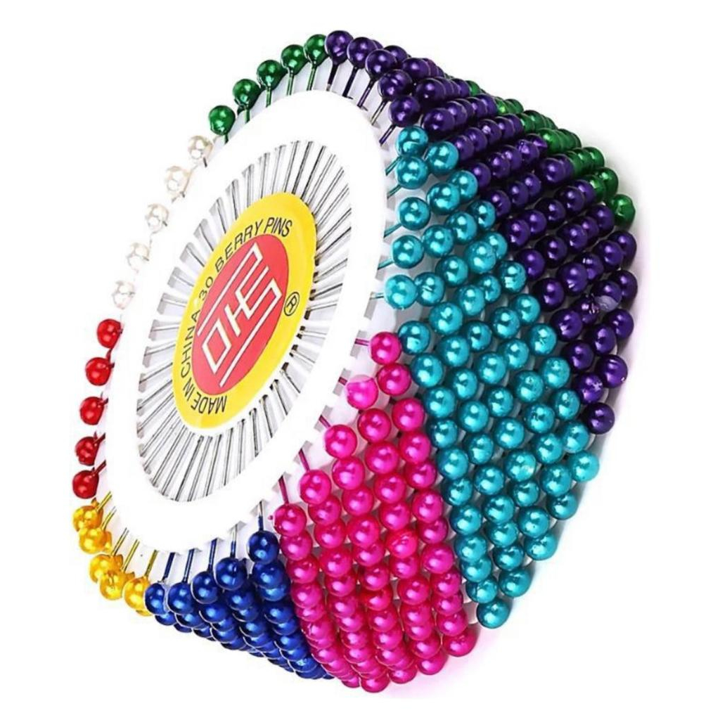 ALFINETE PARA COSTURA KIT COM 400 UNIDADES CABEÇA COLORIDA | Shopee Brasil