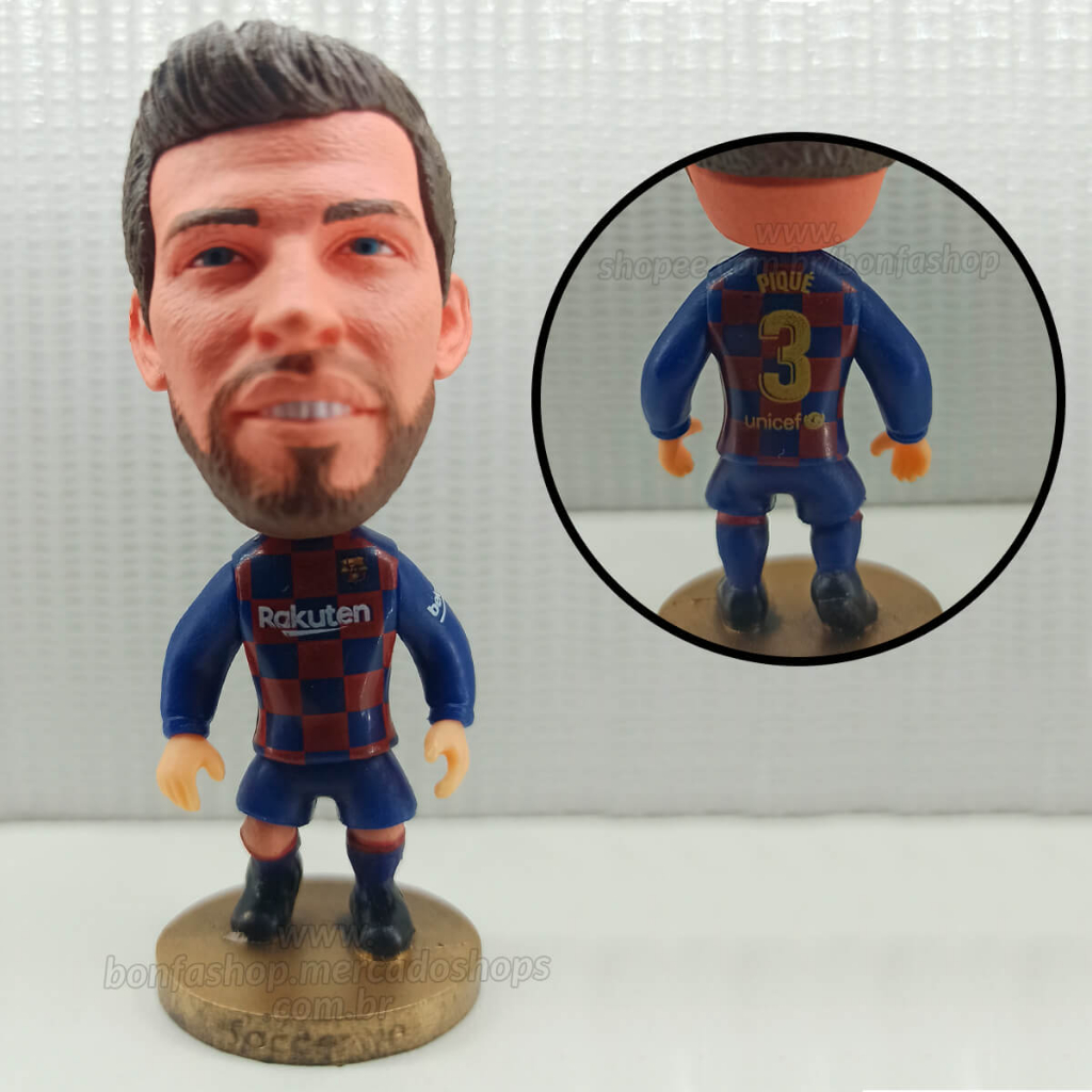 Mini Craque Pique Barcelona - Miniatura Futebol Colecionável ...