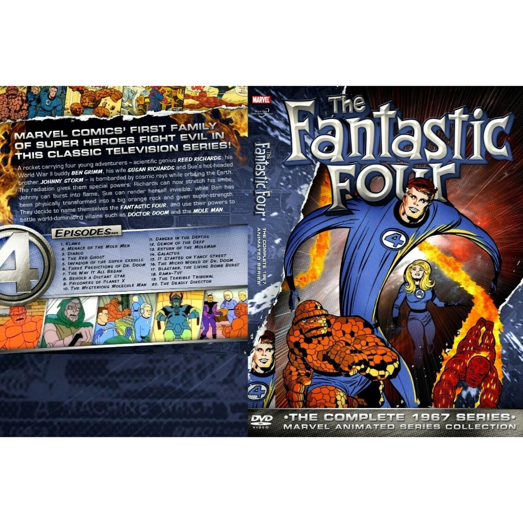 DVD Os Quatro Fantásticos 1967/1698 (20 Episódios) Dublado 480p ...