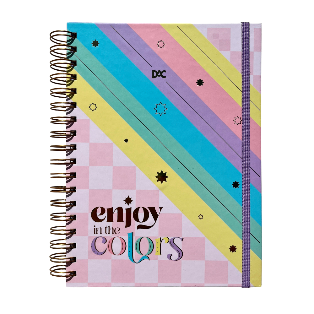 Caderno Smart Colegial Enjoy Colors DAC - 80 folhas | Shopee Brasil