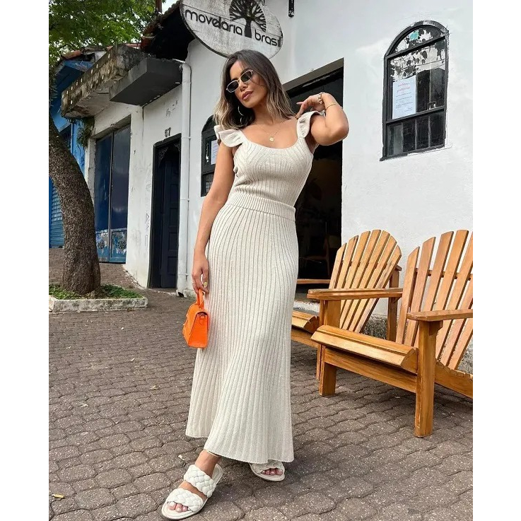 CONJUNTO TRICOT BRENDA | Shopee Brasil