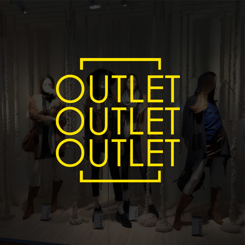 Adesivo Decorativo Vitrine Outlet Fachada Loja | Shopee Brasil