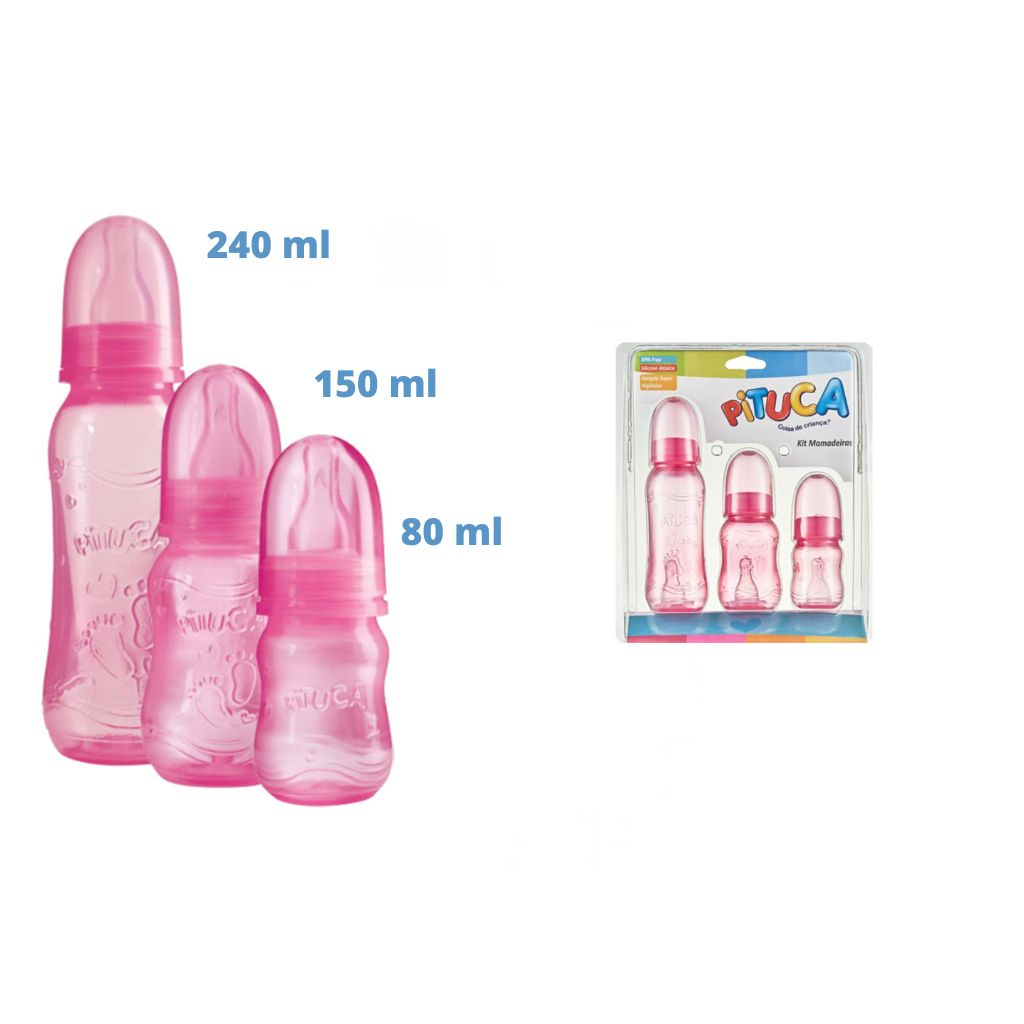 Kit Mamadeiras 240ml 150ml 80ml | Shopee Brasil