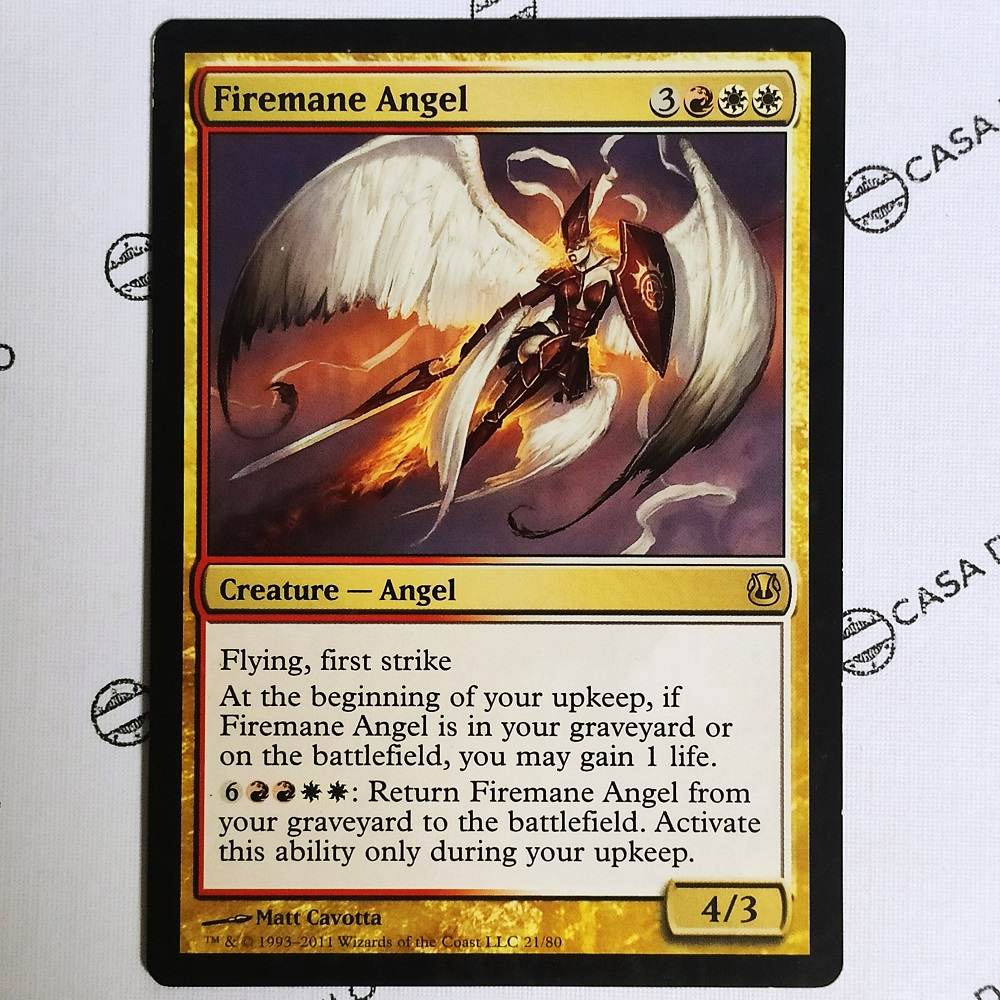 Firemane Angel - Duel Decks Ajani Vs. Nicol Bolas | Mtg-0995 ...