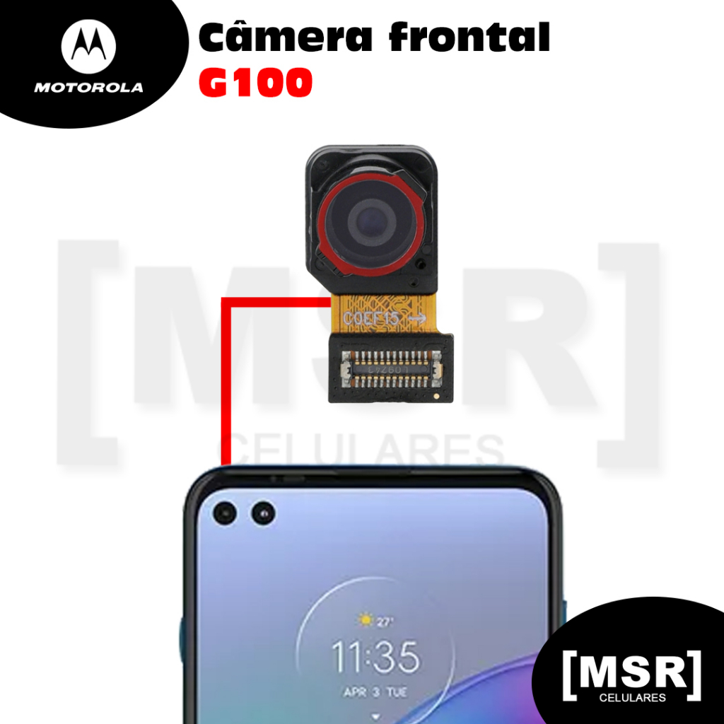 Câmera frontal celular MOTOROLA modelo G100 | Shopee Brasil