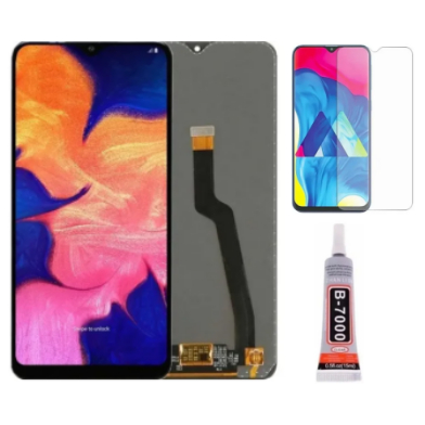 Tela Display Frontal Lcd Compatível Galaxy A10 A105 SM-A105F Original Sem Aro + Pelicula 3D ...