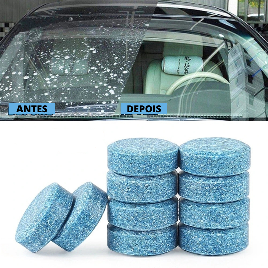Limpador Para Brisa Carro Efervescente 4l Por Pastilha | Shopee Brasil