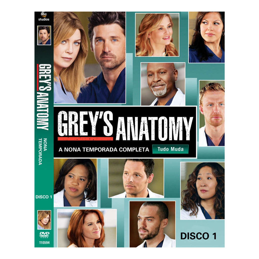 Dvd Série: Grey's Anatomy / A Anatomia De Grey 9ª Temporada | Shopee Brasil