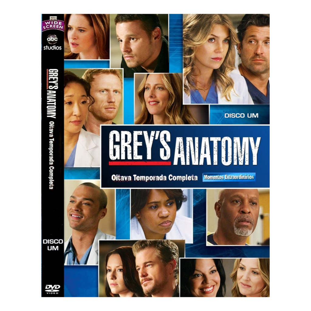 Dvd Série: Grey's Anatomy / A Anatomia De Grey 8ª Temporada | Shopee Brasil