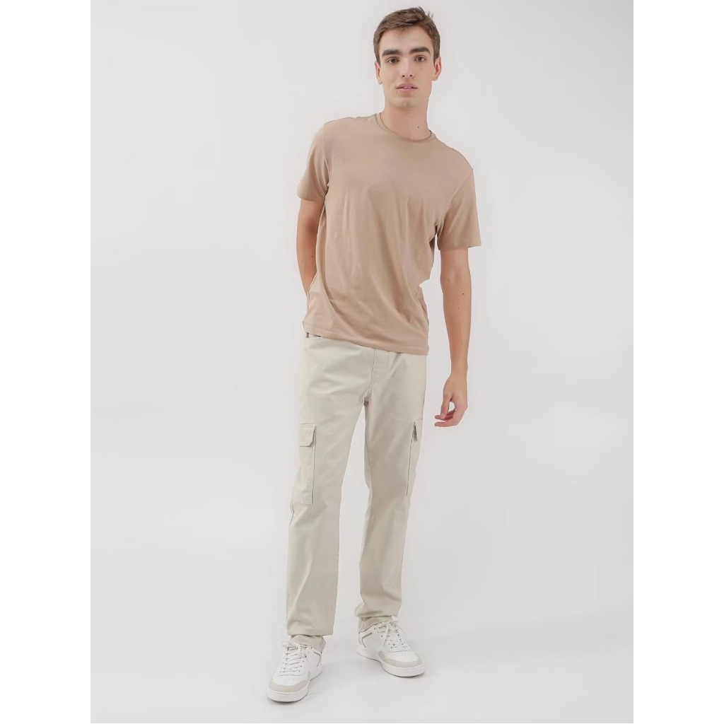 Calça Cargo Jogger Masculina Sarja 2022 Novo Promoção Escorrega O Preço