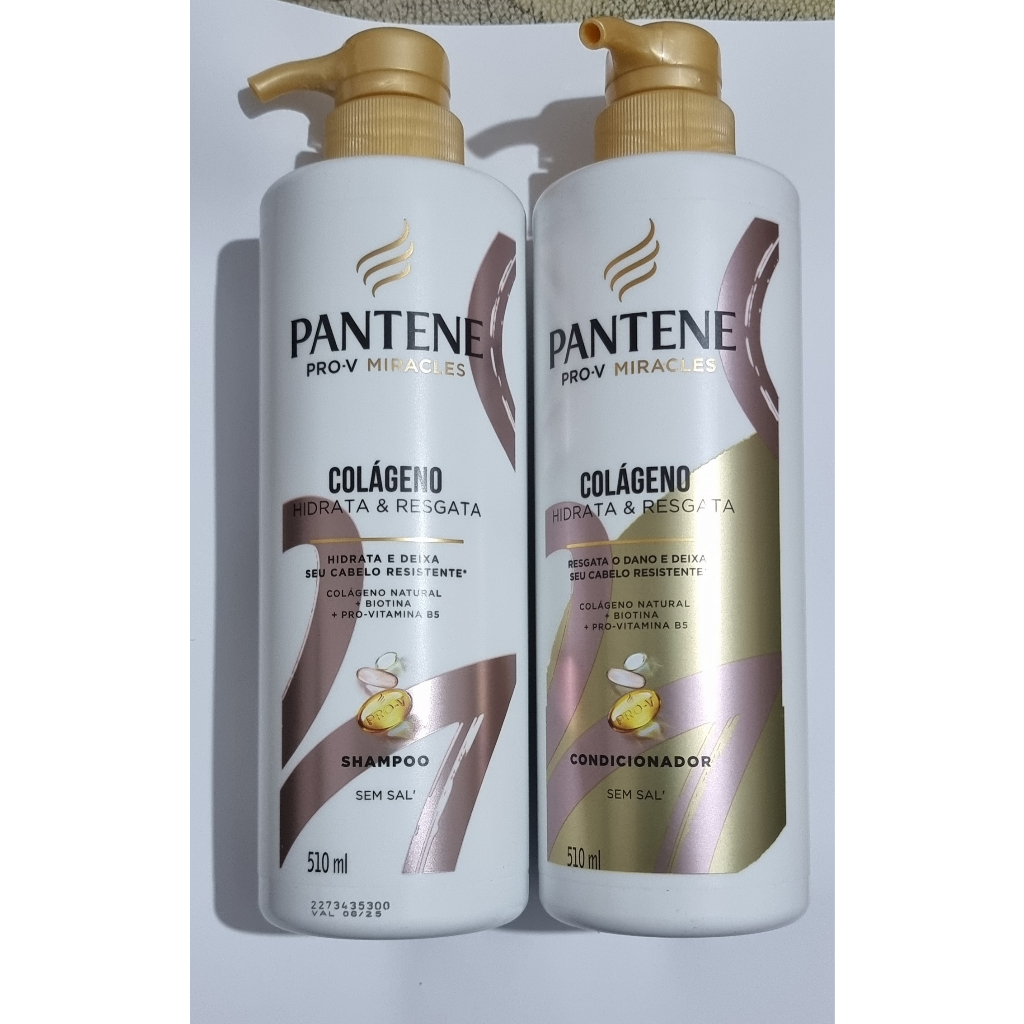 Kit Pantene Colageno Shampoo + Condicionador 510ml | Shopee Brasil