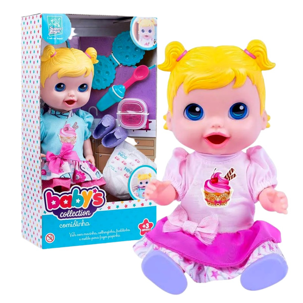 Boneca Baby Alive Original Collection Comidinha Super Toys Menina - Faz ...
