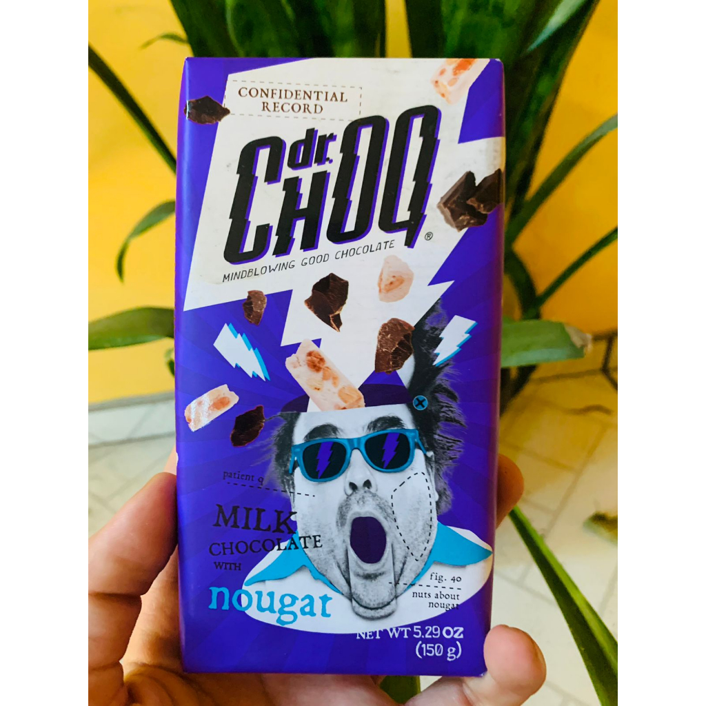 Chocolate Dr Choq Ao leite com Torrone 150g | Shopee Brasil