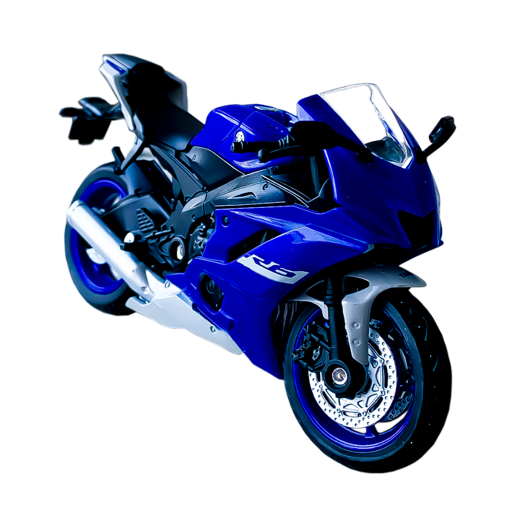 Miniatura Moto Yamaha YZF-R6 - Azul | Shopee Brasil