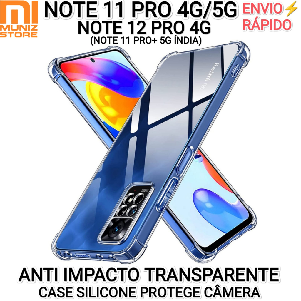 Capinha Protetor Xiaomi Redmi Note 11 Pro 4G/5G/Note 11 Pro + 5G India/Note 12 Pro 4G Capa Anti ...