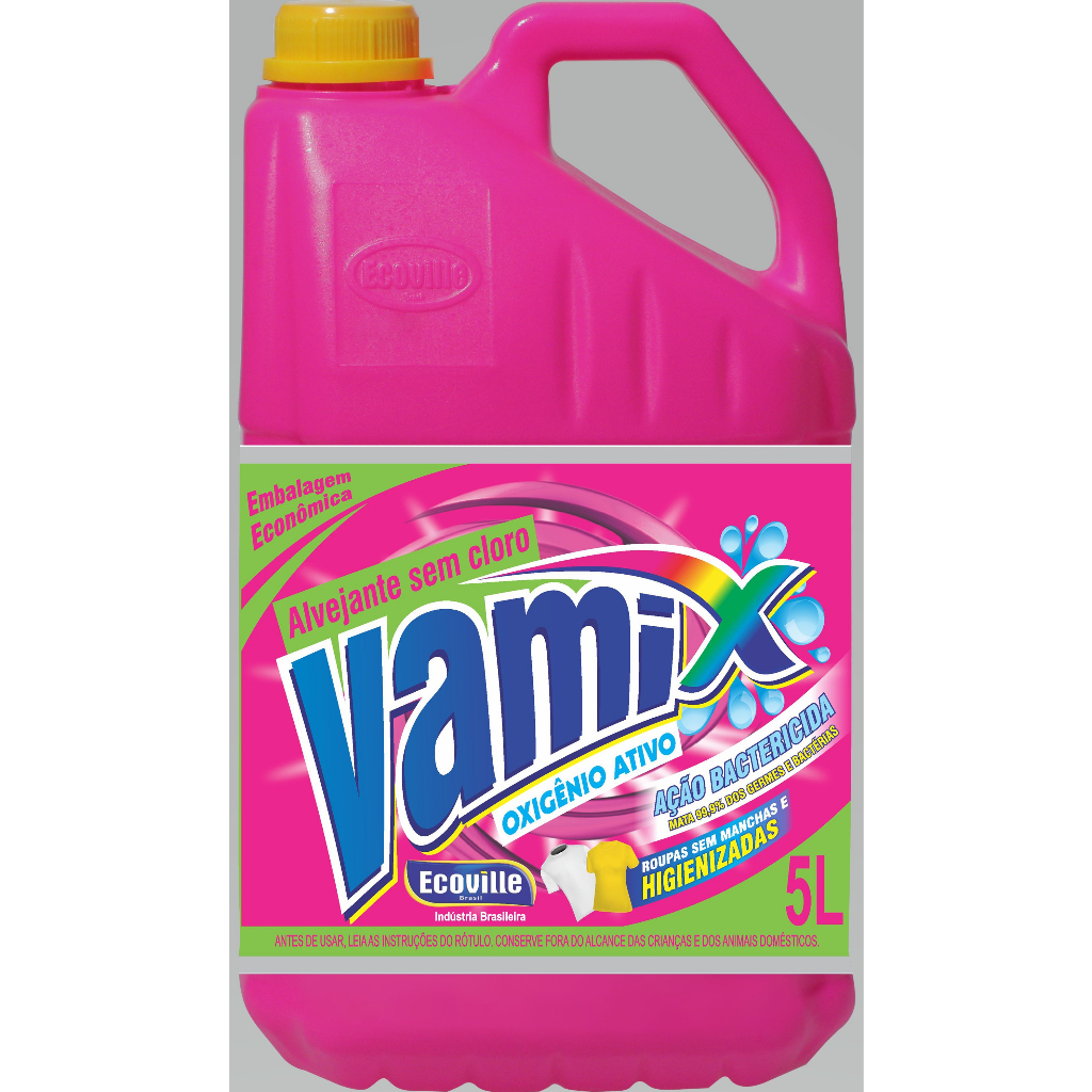 Alvejante sem Cloro Bactericida Vamix 5l | Shopee Brasil