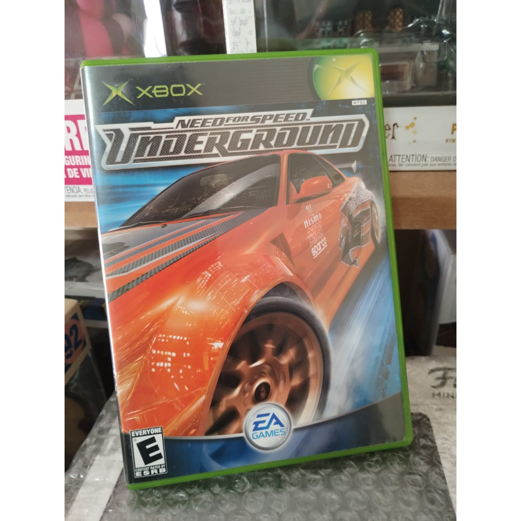 NEED FOR SPEED UNDERGROUND 1 XBOX CLASSICO ORIGINAL COM MANUAL | Shopee ...