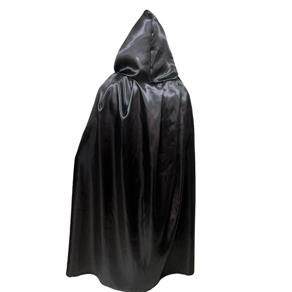 Capa Preta C/ Capuz - Cetim - Escorrega o Preço