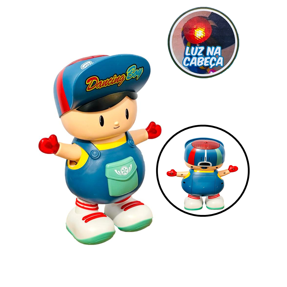 Brinquedo Dancing Boy Dançarino Musical Com Luzes Divertidas E Sons ...
