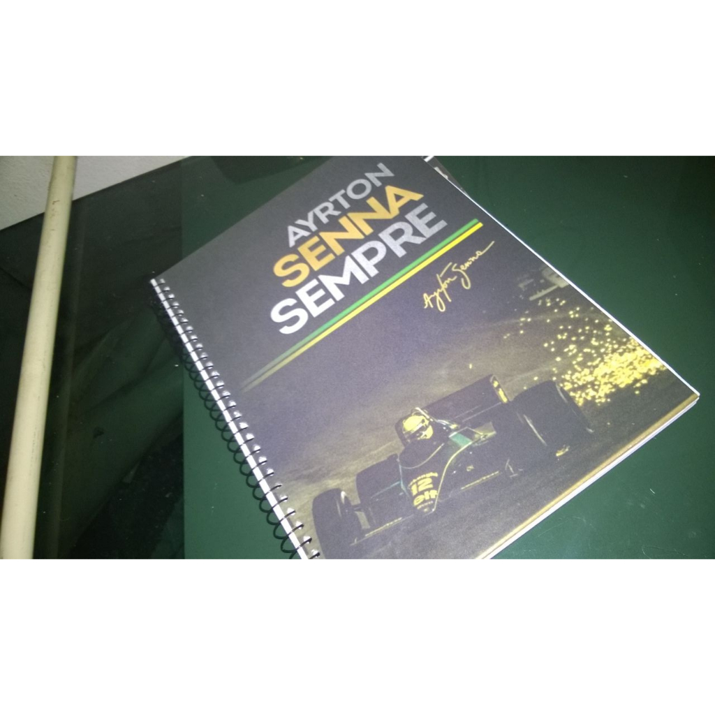 CADERNO ESCOLAR AYRTON SENNA | Shopee Brasil