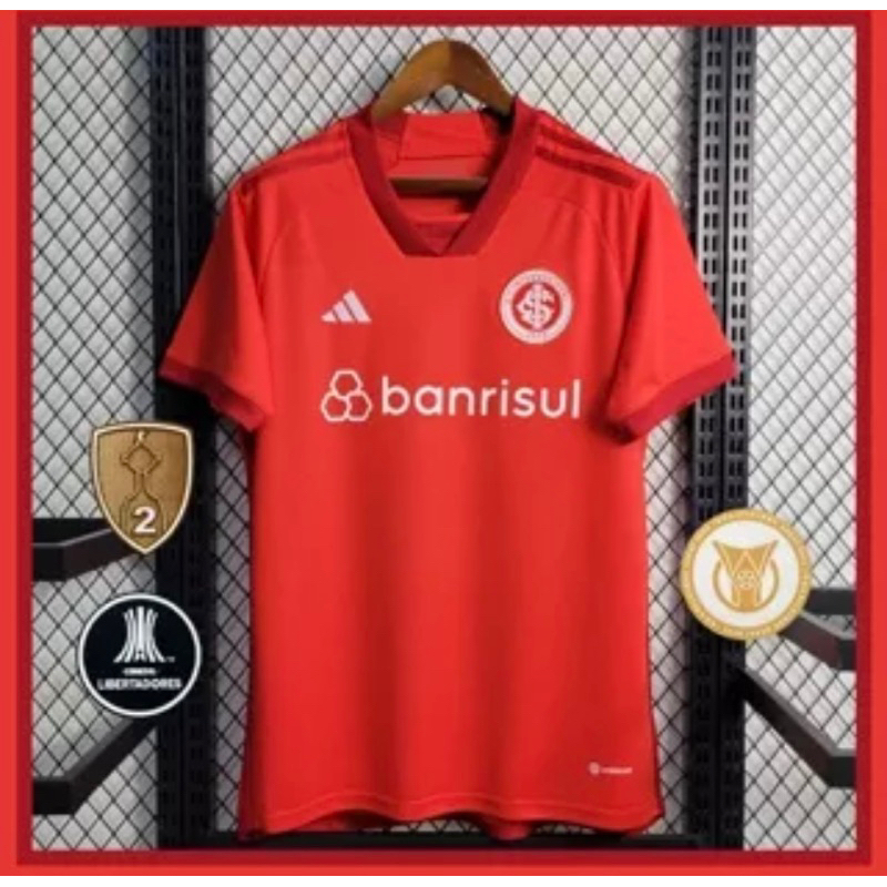 Camisa do Time do Internacional Vermelho 2023/24 Promoção Imperdível ...