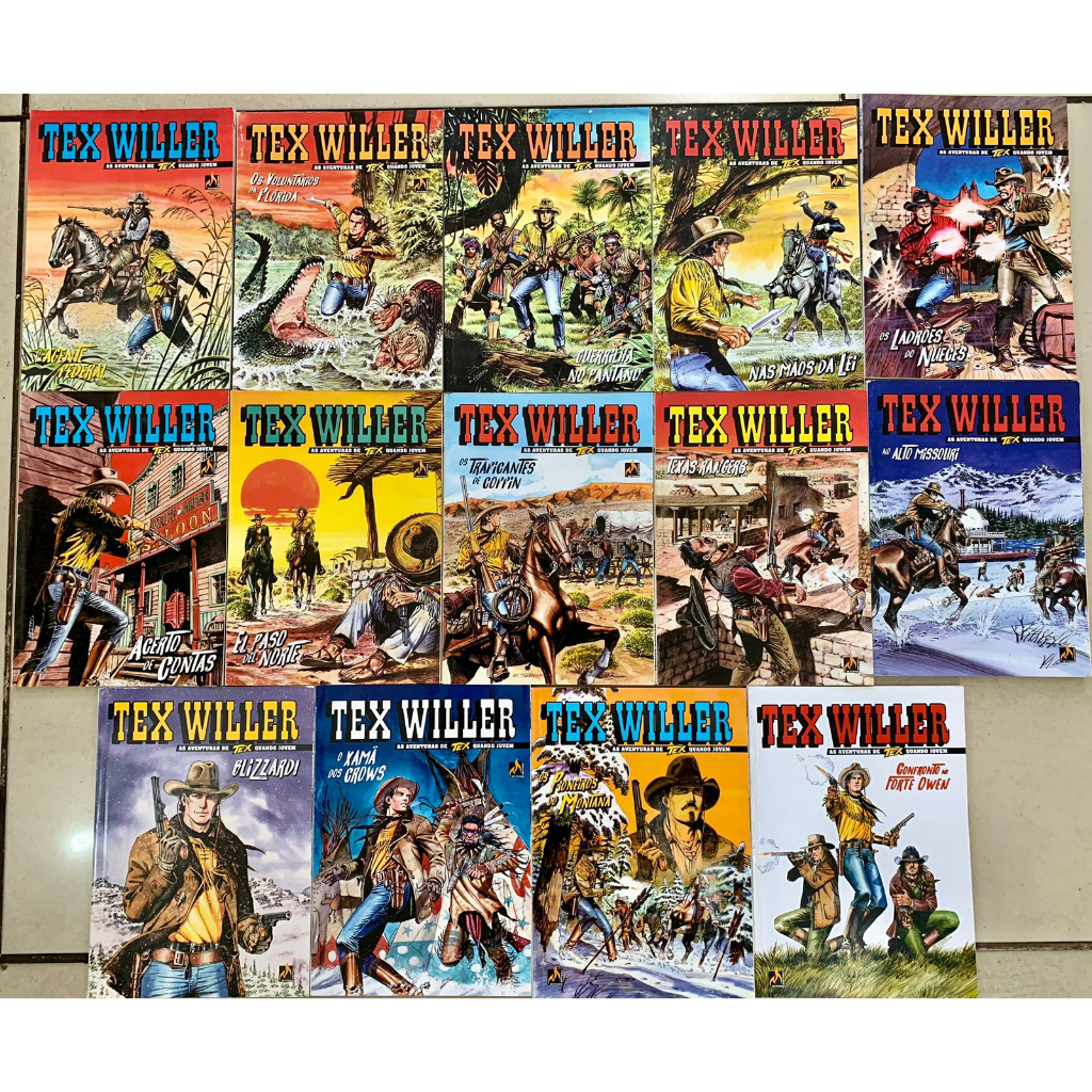 Kit Numero 2: 14 Gibis Tex Willer Capas Diferentes - Editora Mythos ...