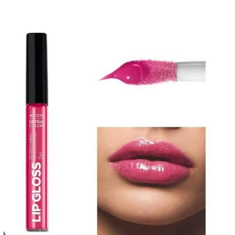 Avon Ultra Color Gloss Labial Rosa wow | Shopee Brasil