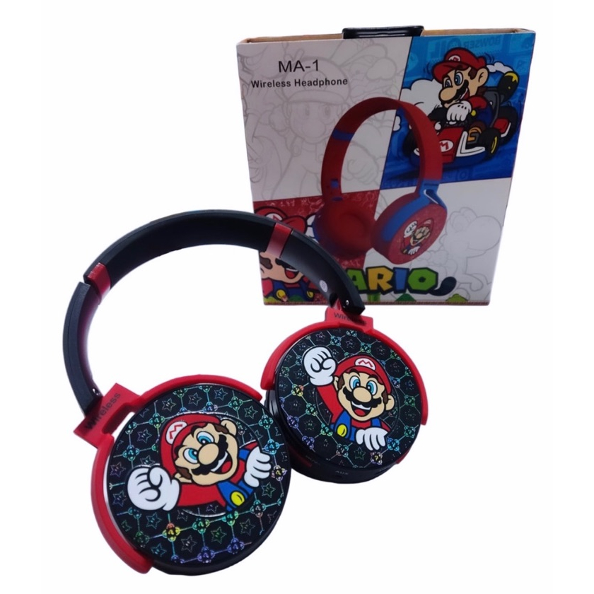 Headset Headphone fone de ouvido Bluetooth Super Mario Wireless MA-1 ...