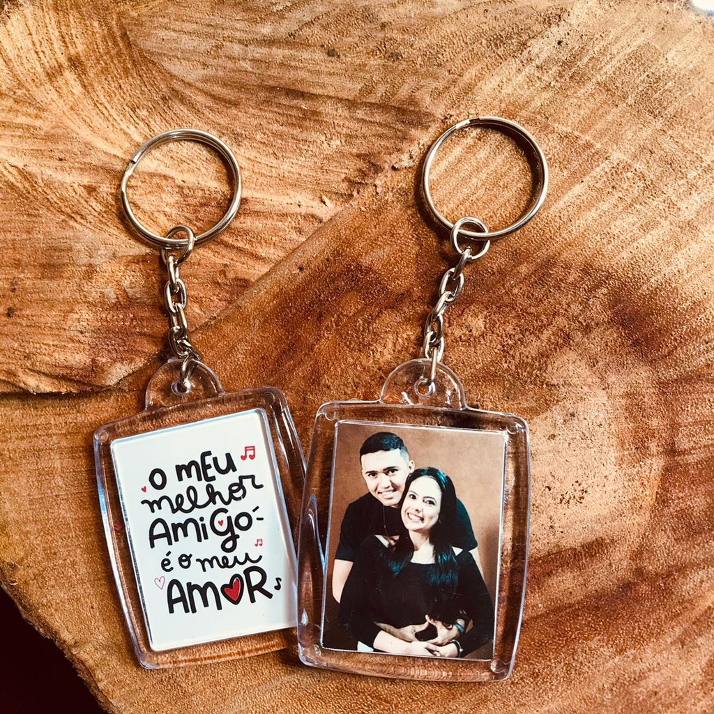 Chaveiro Personalizado Com Suas Fotos | Shopee Brasil