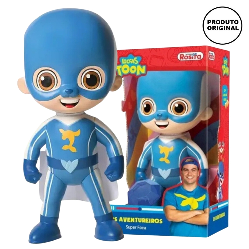Boneco Lucas Neto Super Foca Luccas Neto Os Aventureiros | Shopee Brasil