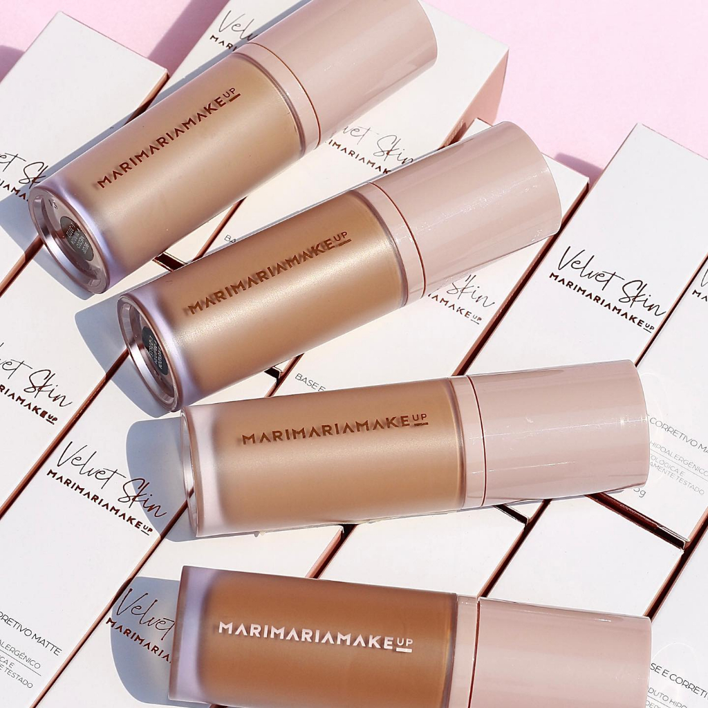 Base e Corretivo Velvet Skin Mari Maria Make-Up 25g (Embalagem Antiga ...