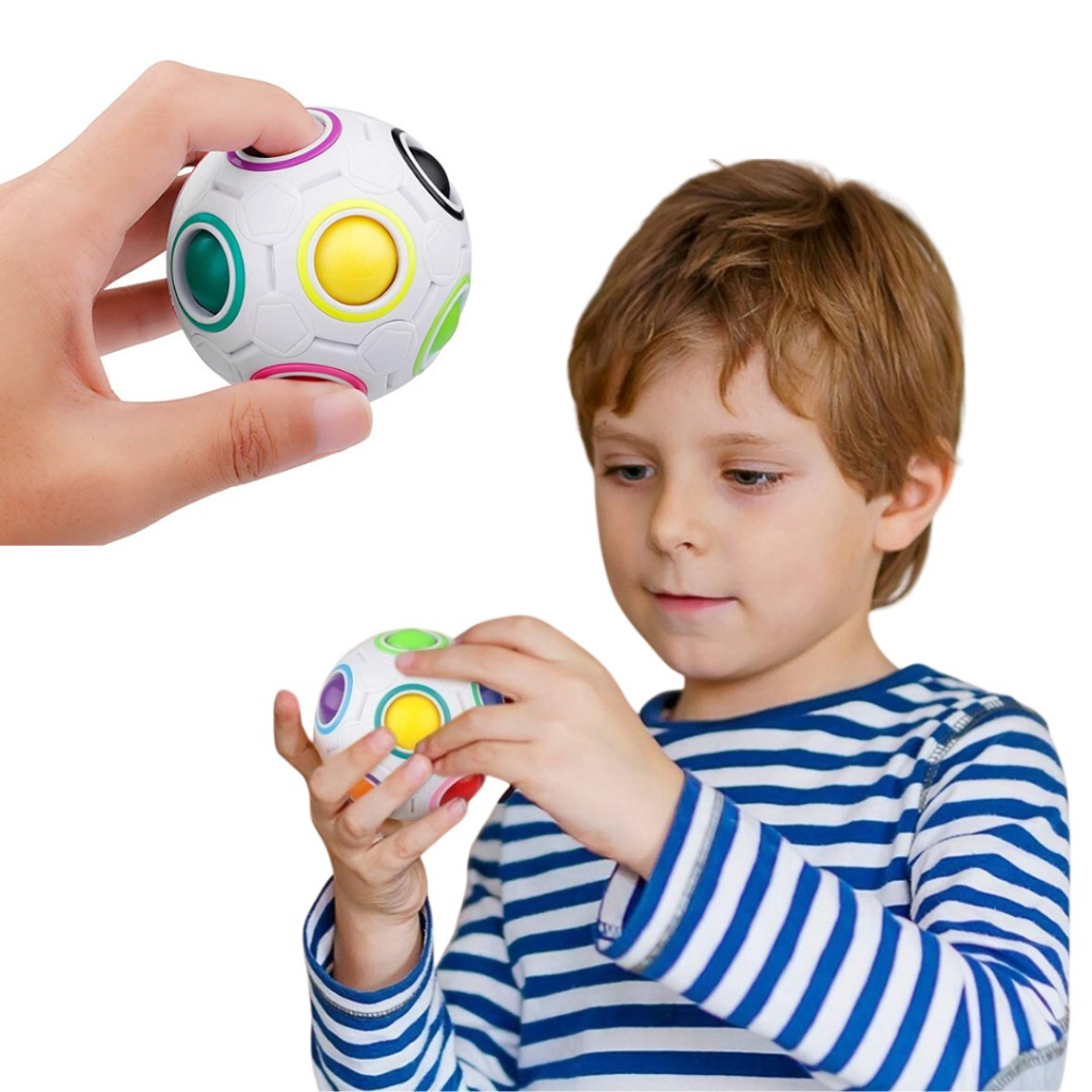 Cubo Mágico Bola Mágica Fidget Toy Bolinha Anti Stress | Shopee Brasil