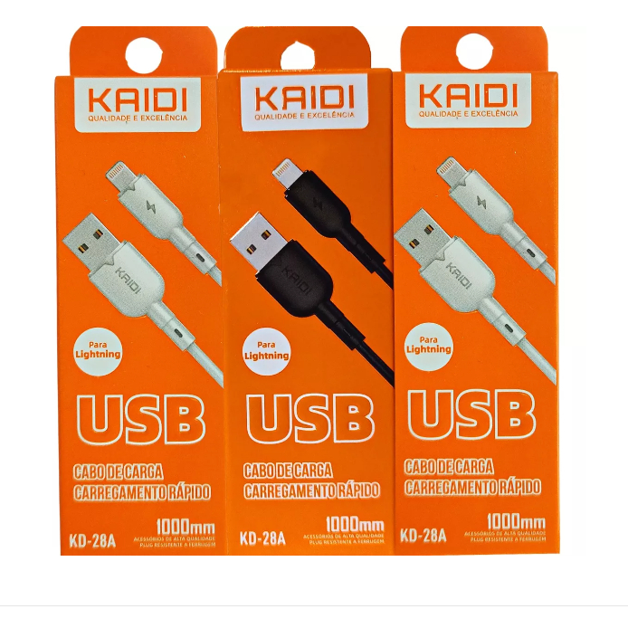 Cabo IOS lightning Iphone Kaidi Original | Shopee Brasil