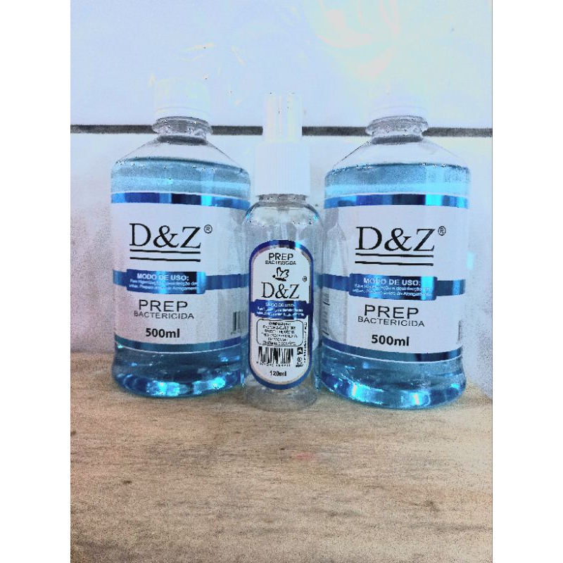 kit 2 prep D&Z Bactericida 500ml mais Refil 120ml | Shopee Brasil