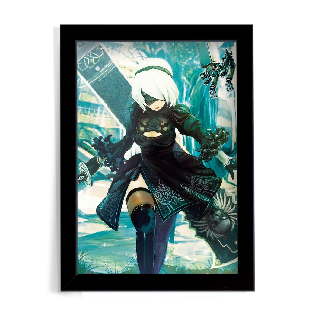 Quadro com Moldura A3/A4 Nier: Automata | Shopee Brasil