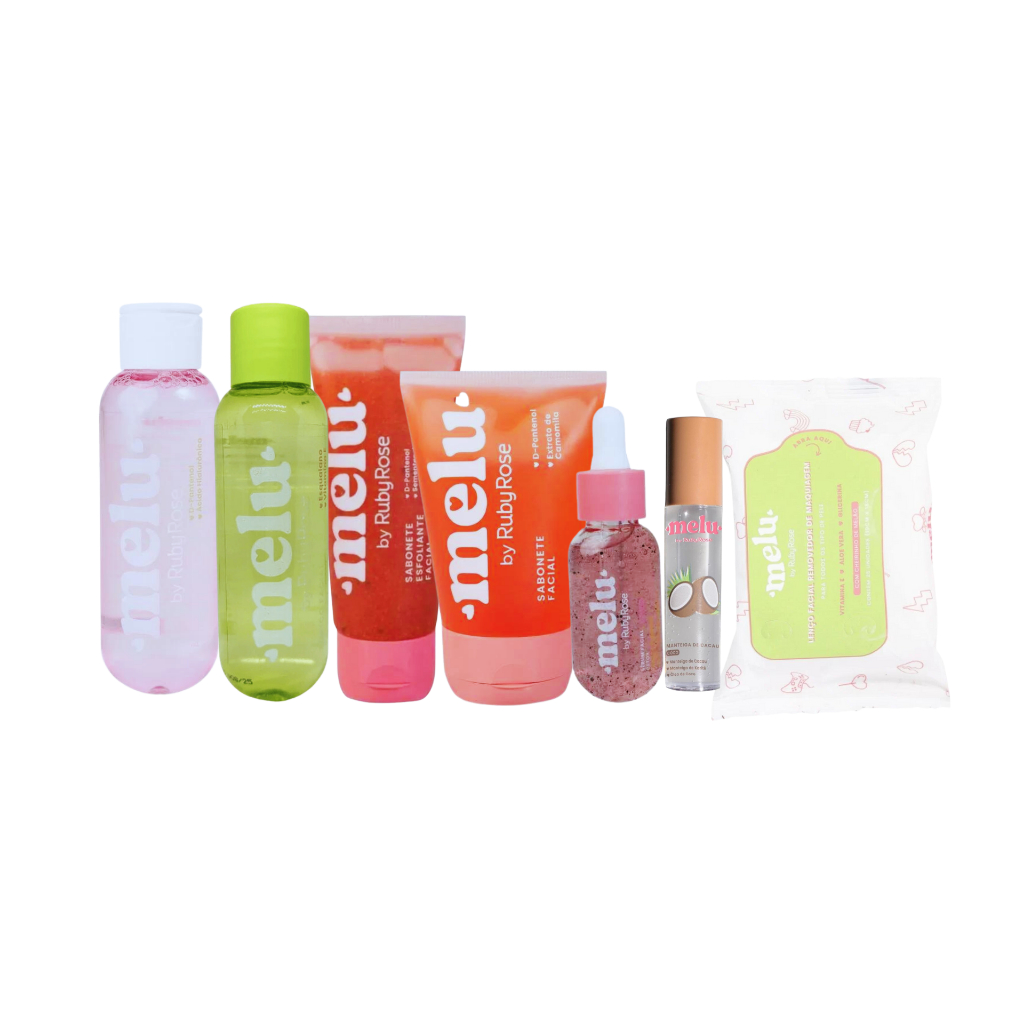 Kit Com 7 Itens Melu Skin Care | Shopee Brasil